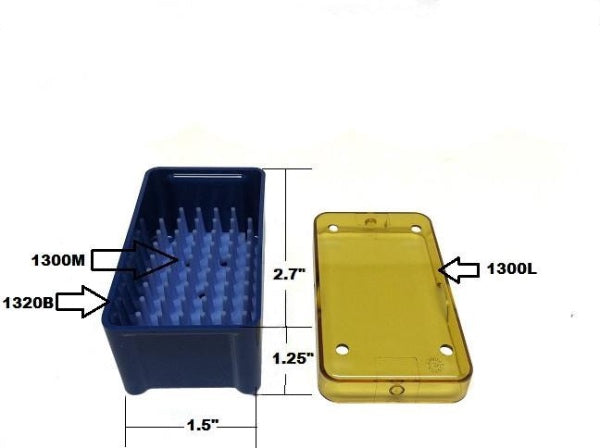 PST Instrument Sterilization Tray 1.5'' W x 2.7'' L x 1.25'' H (1320A)
