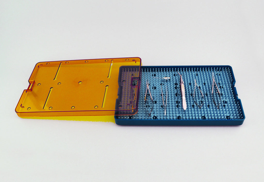 Plastic Sterilization Trays Size 10" x 6" x 0.75"