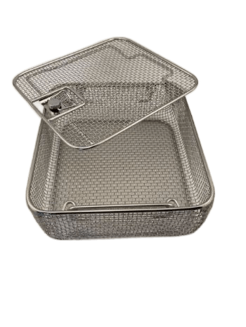 Wire Mesh Sterilization Tray 9'' L x 10'' W x 3.5'' H