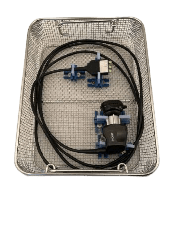 Woven Wire Mesh Camera Tray 13" x 10" x 3" With Holders