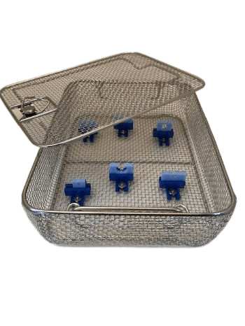 Wire Mesh Scope Tray 13" x 10" x 3" With Holders