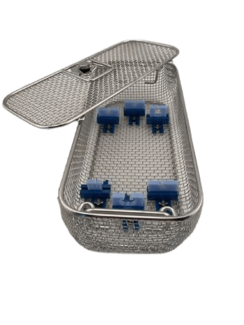 Wire Mesh Scope Tray 13" x 5.5" x 3" With Holders