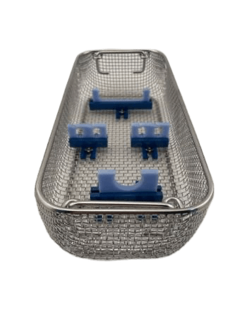 Wire Mesh Scope Tray 13" x 5.5" x 3" With Holders