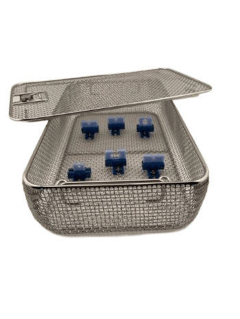 Wire Mesh Scope Tray 16" x 9" x 3.5" With Holders