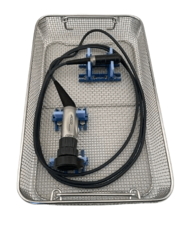 Woven Wire Mesh Camera Tray 16" x 10" x 3" With Holders