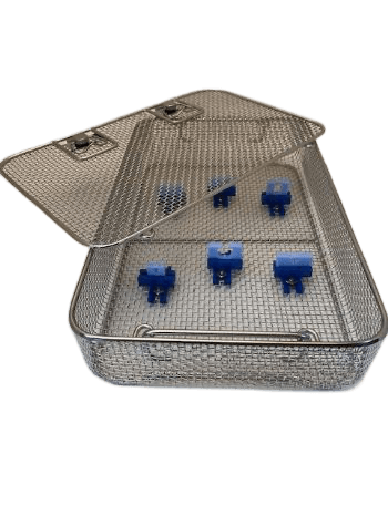 Wire Mesh Scope Tray 16" x 10" x 3" With Holders