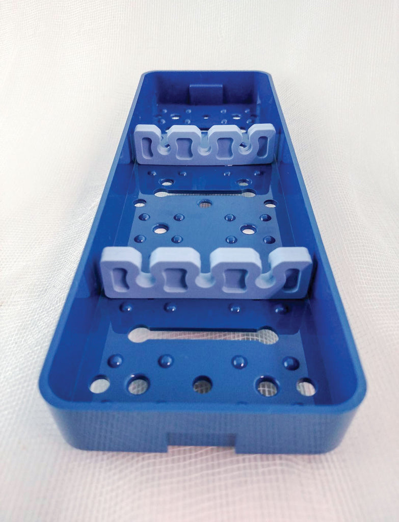 Plastic Sterilization Trays, 3-slot Knife Holder L 7.5'' x W 2.5'' x H ...